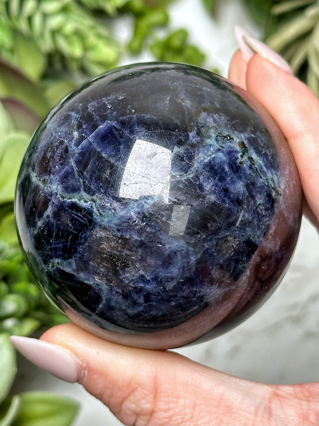Iolite and Spinel Sphere - #11 – lovingthyselfrocks
